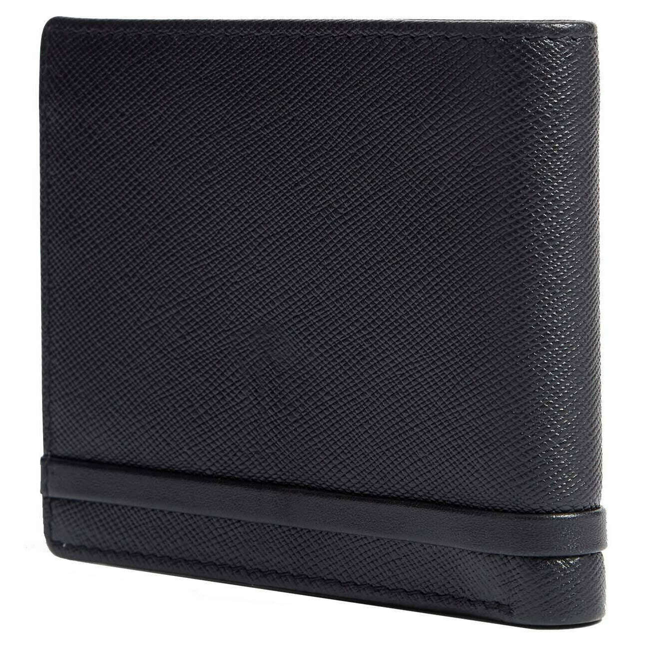 Ted Baker Black Santour Tie Bar Detail Leather Wallet | Grahams of Bath